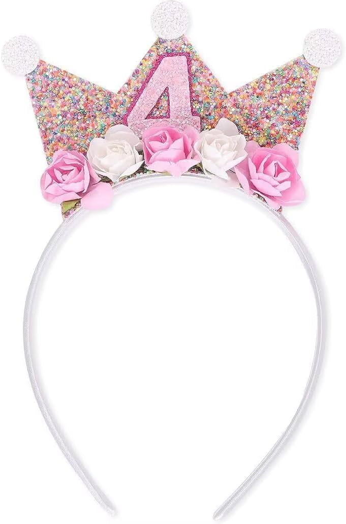 Birthday Crown For Kids,Party Crown Hat Cap,4th Happy Birthday ...