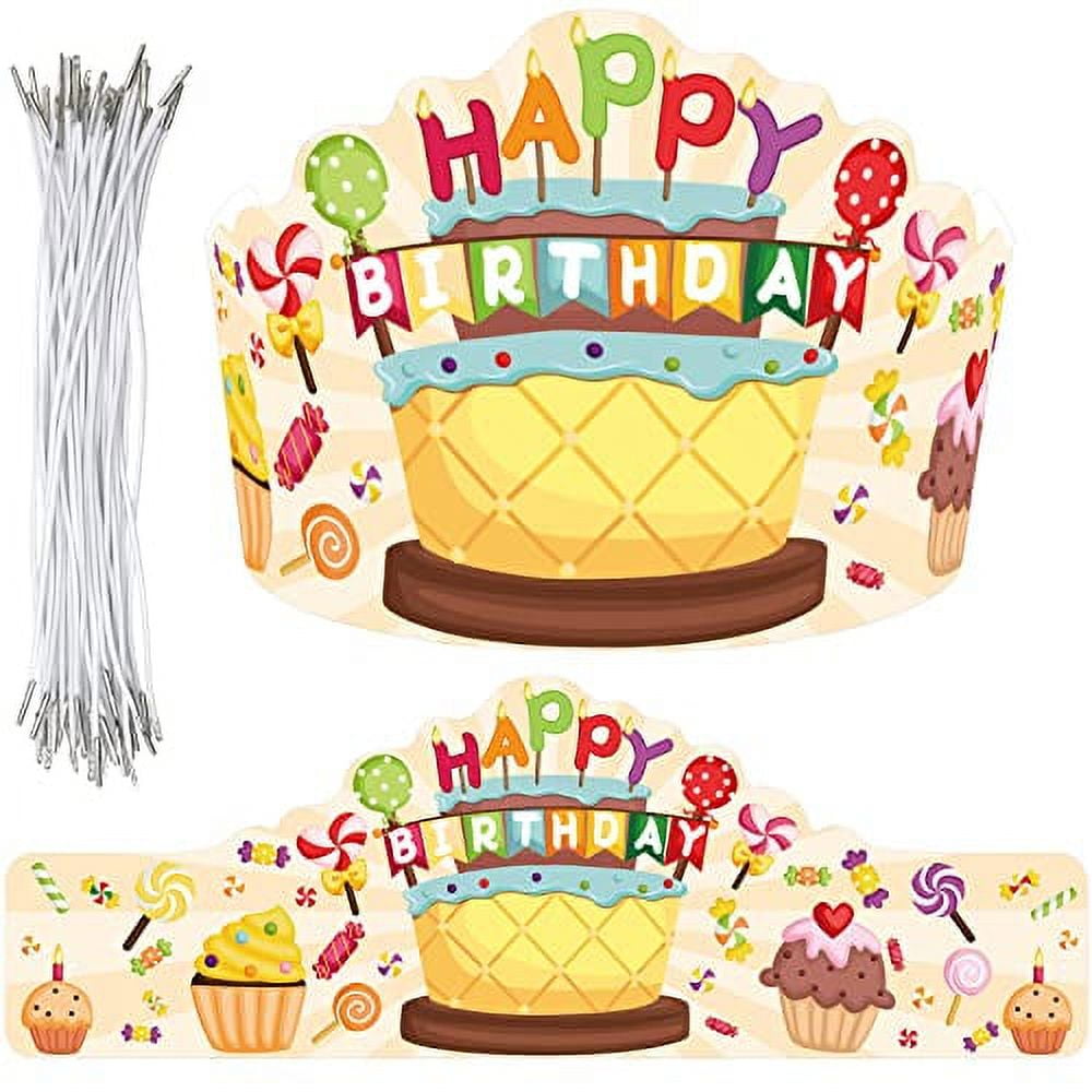 Birthday Crowns for Kids Sweet Cupcake Crowns Classroom Family Birthday ...