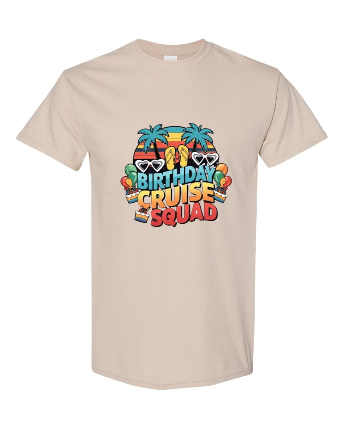 Birthday Cruise Squad Family Vacation Matching T-Shirt, for men & women, up to size 5XL ...