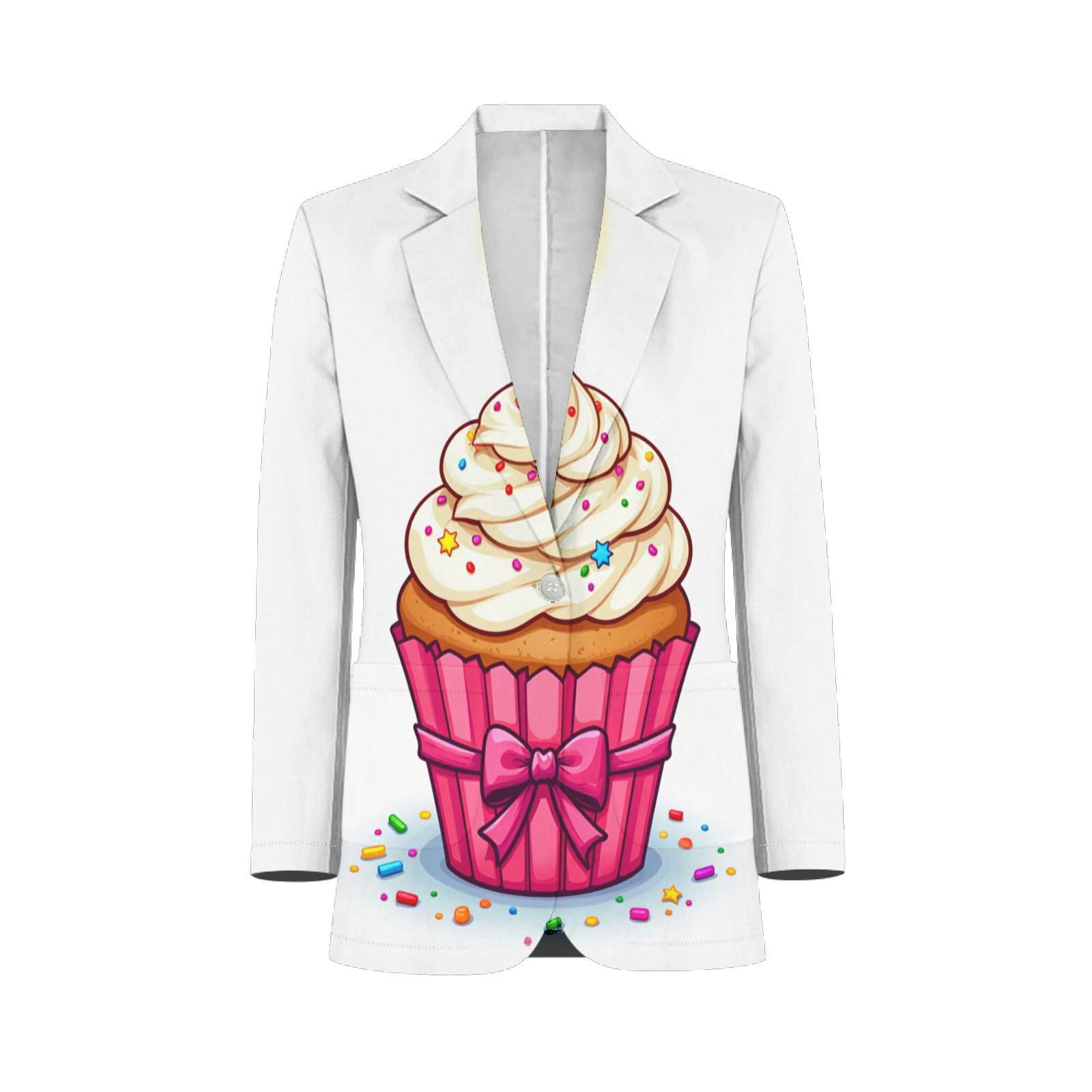 Birthday Cupcake With Lit Candle Mens Suits Shawl Collar Slim Fit Suit ...