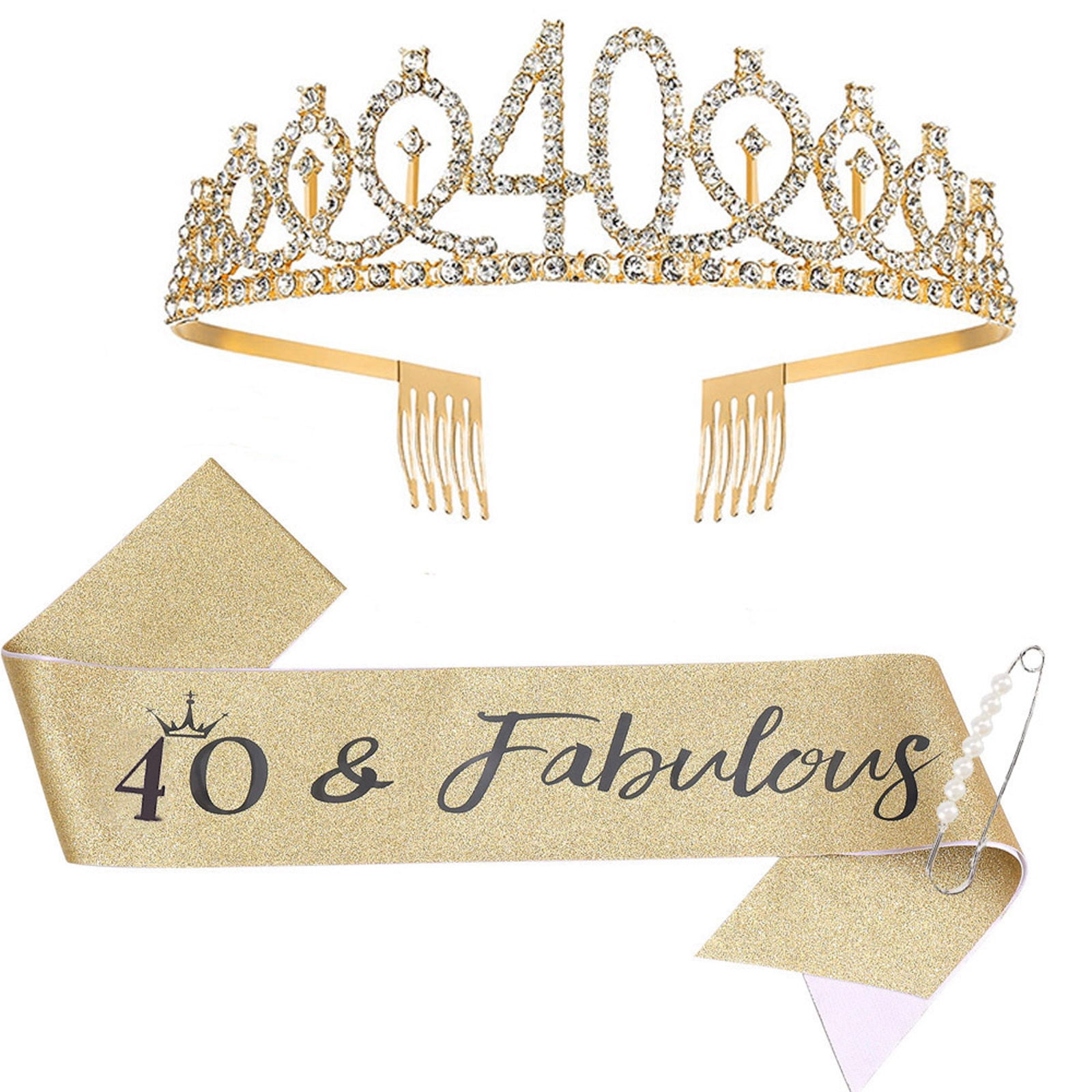 Birthday Decorations Gold Finally 16/21/30/40/50/60/70 Birthday Sash ...