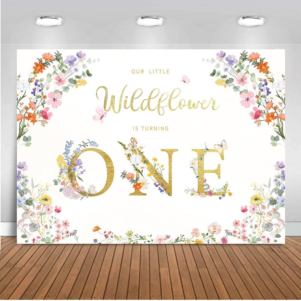 Birthday Decorations Our Little Wildflower is Turning One Birthday ...