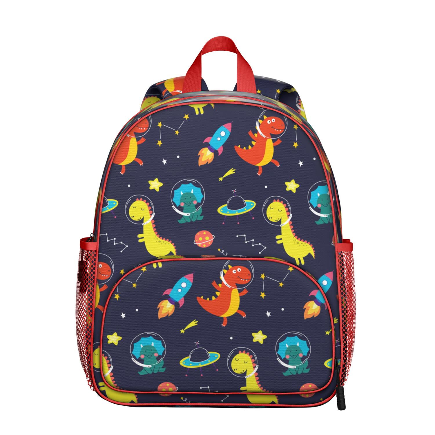 Birthday Dinosaur Student Backpack – Colorful Dino Party Print with ...