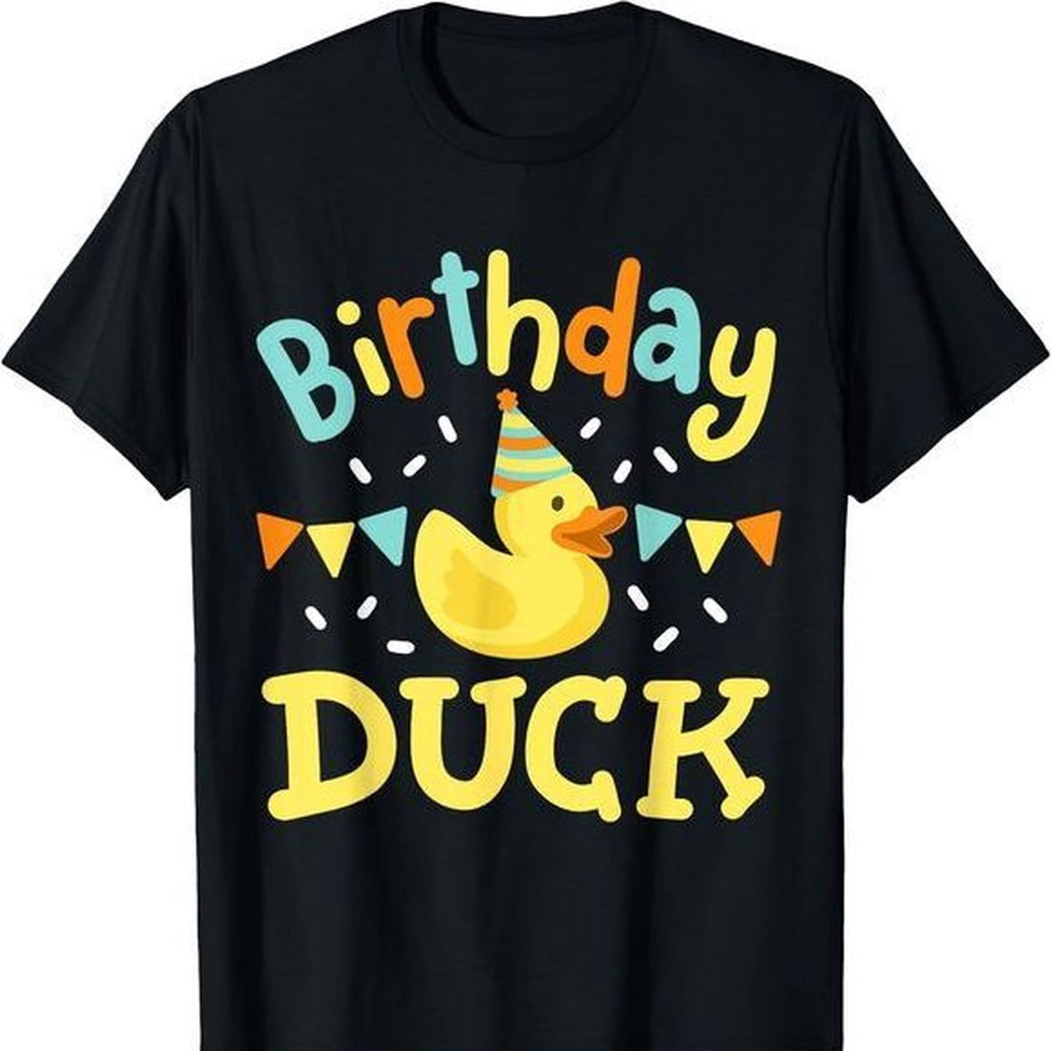 Birthday Duck Kids Girls Boys Rubber Duck Bday Party Family T-Shirt ...