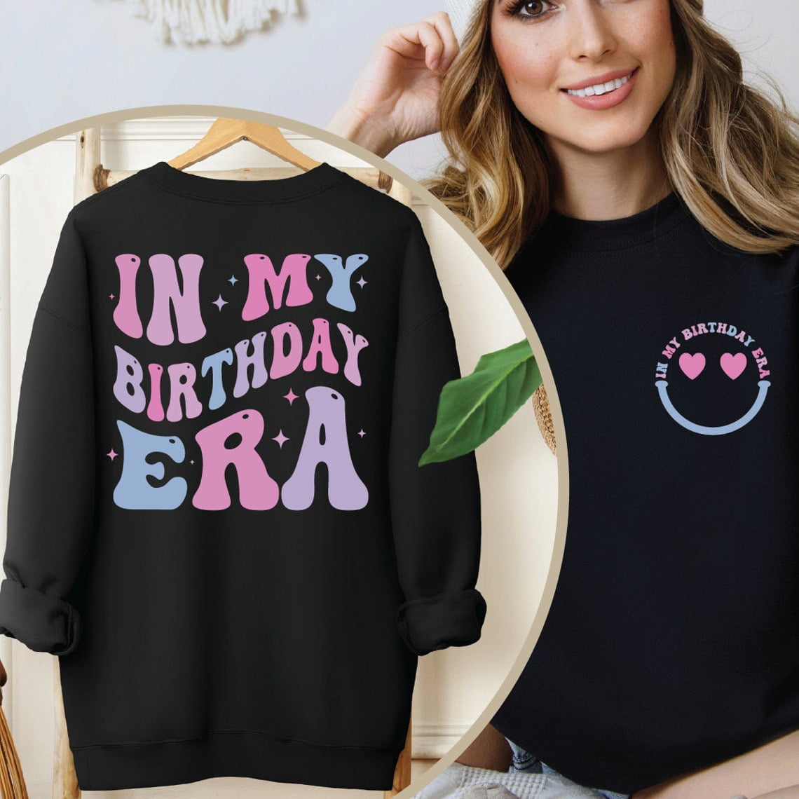 In My Birthday Era Sweatshirt & Hoodie, Birthday Party Sweatshirt ...