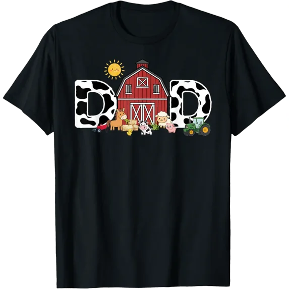 Birthday Farm Animal Dad T-Shirt - Walmart.com