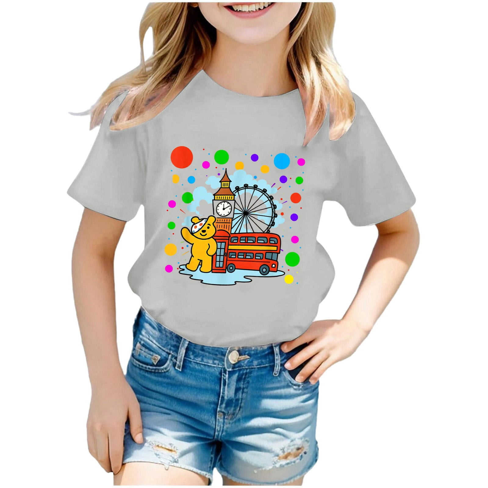 Birthday G`irl Shirt Cute T-Shirt Casual Short Sleeve Round Neck ...