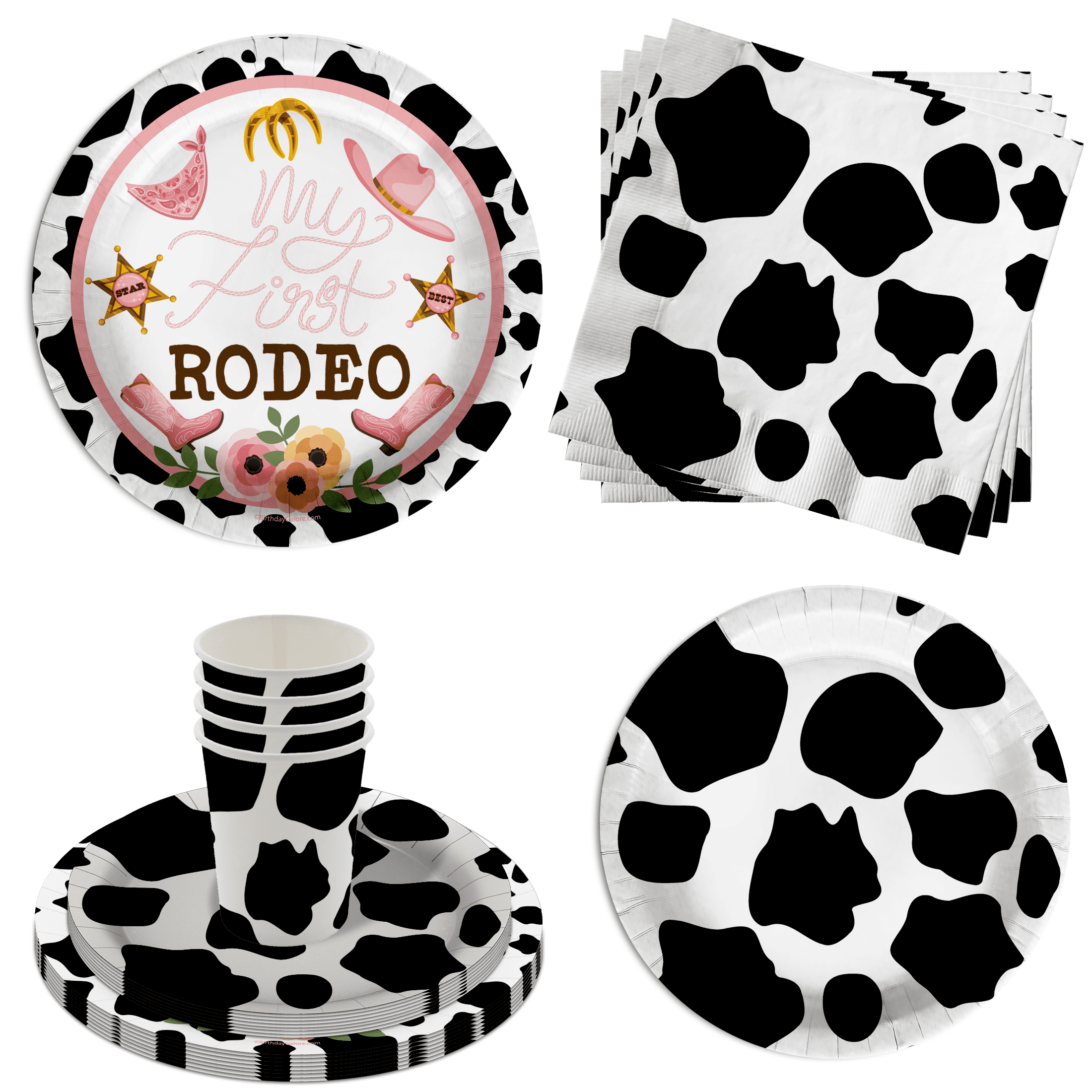 Birthday Galore My First Rodeo Disposable Birthday Party Supply Sets ...