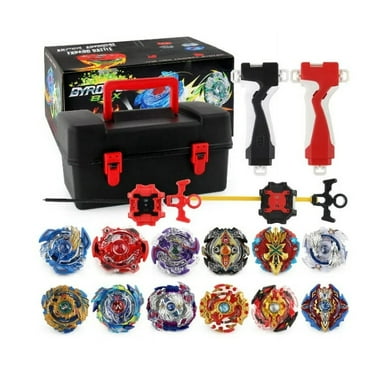 Beyblade Burst Gyro Toy Set: 12 Spinning Tops, 3 Launchers, Combat ...