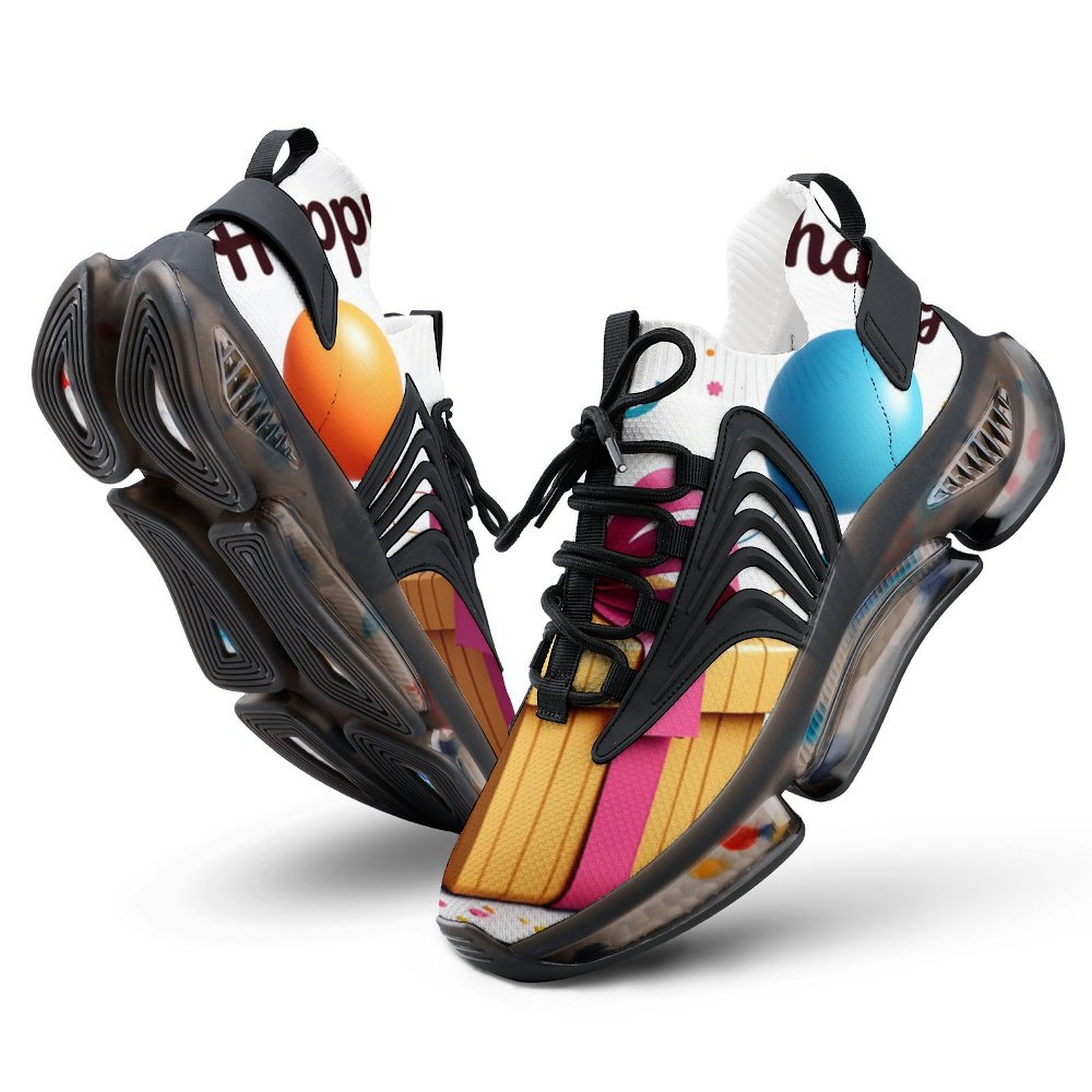 Birthday Gift Balloons And Confetti Walking Shoes for Men Woman ...
