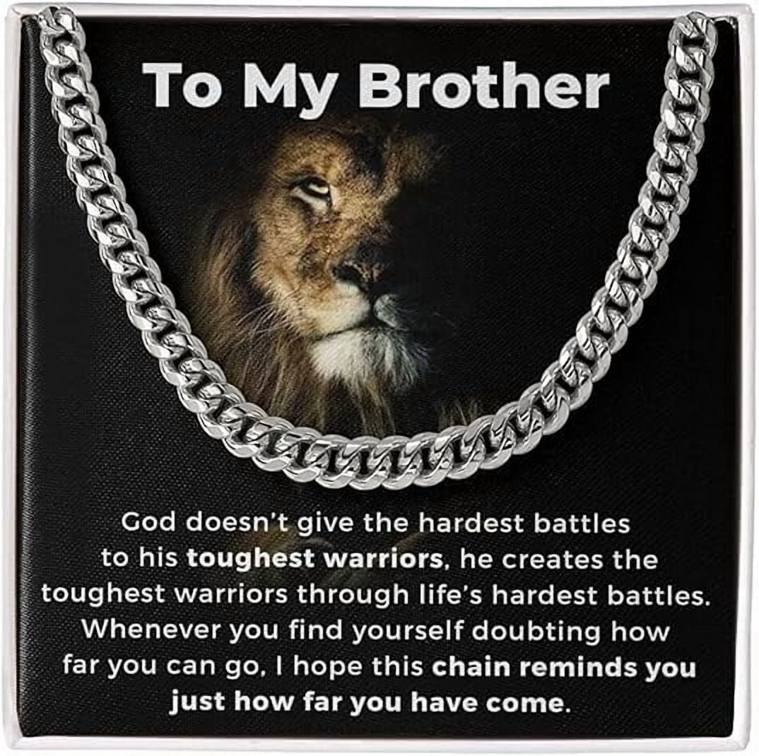 Birthday Gift Brother from Sister, Curb Chain Necklace, Cuban Link ...