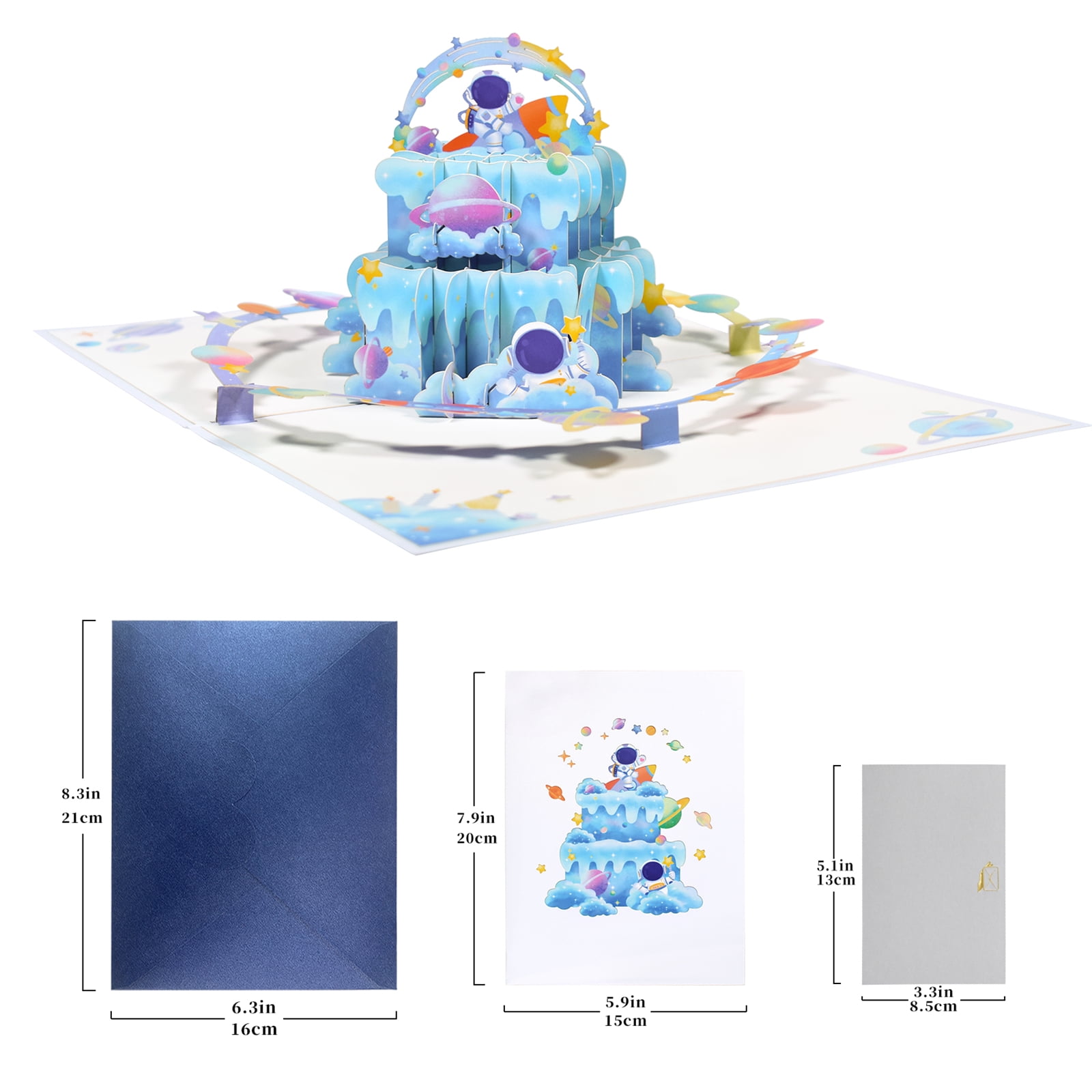 Birthday Gift Card, Pop Up Greeting Cards for Kids, Business Wife ...