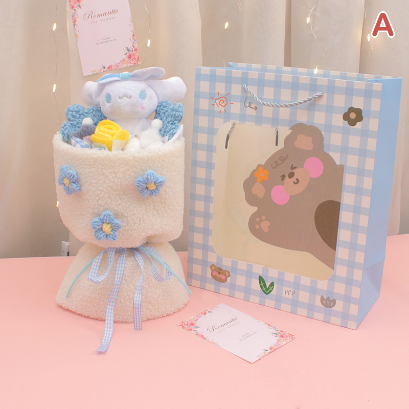 Birthday Gift Cartoon Doll Bouquet Plush Toy Cute Rabbit Flower ...