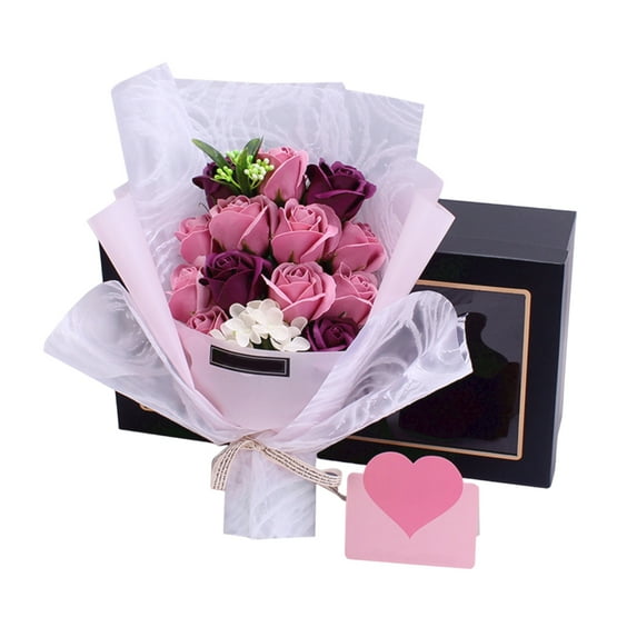 Birthday Gift Finished Soap Flower Qixi Valentine'S Day Romantic Set ...