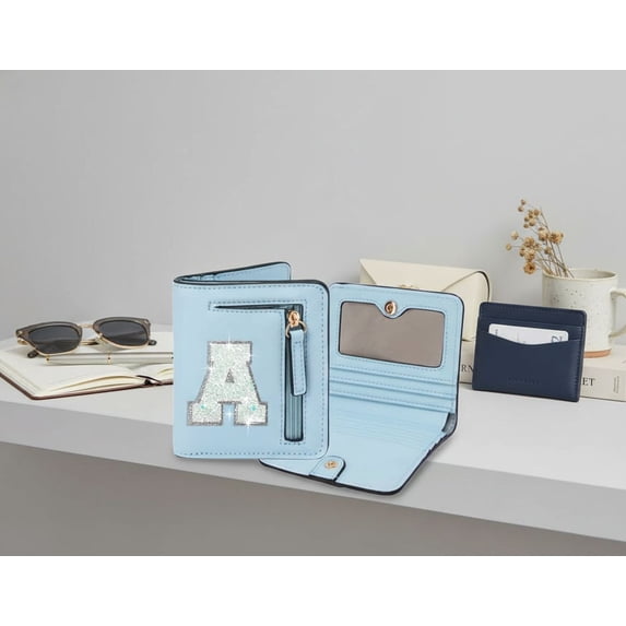 Birthday Gift Monogrammed Wallet Surprise Gift Preppy Gift Blue A ...