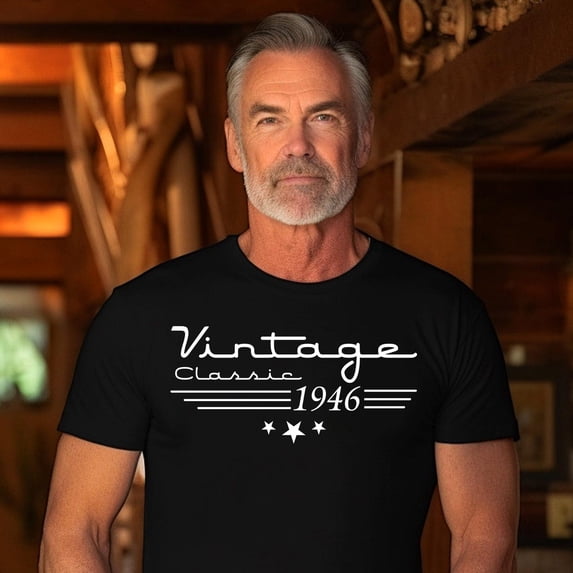 Birthday Gift Shirt Retro Classic 80th Birthday Shirt for Men and Women ...
