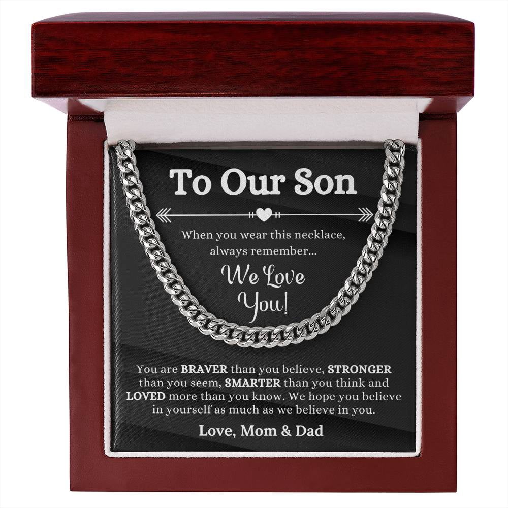 Birthday Gift For Son, To Our Son From Mom and Dad, Son Graduation ...