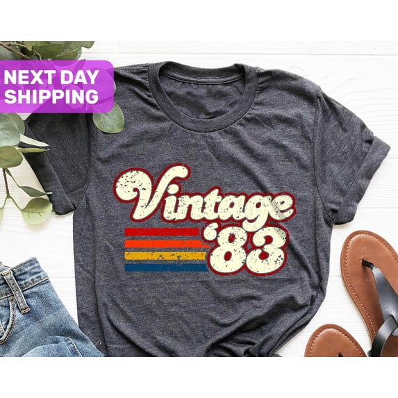 Birthday Gift Tee Retro Style 42nd Birthday for Women TShirt 42nd ...