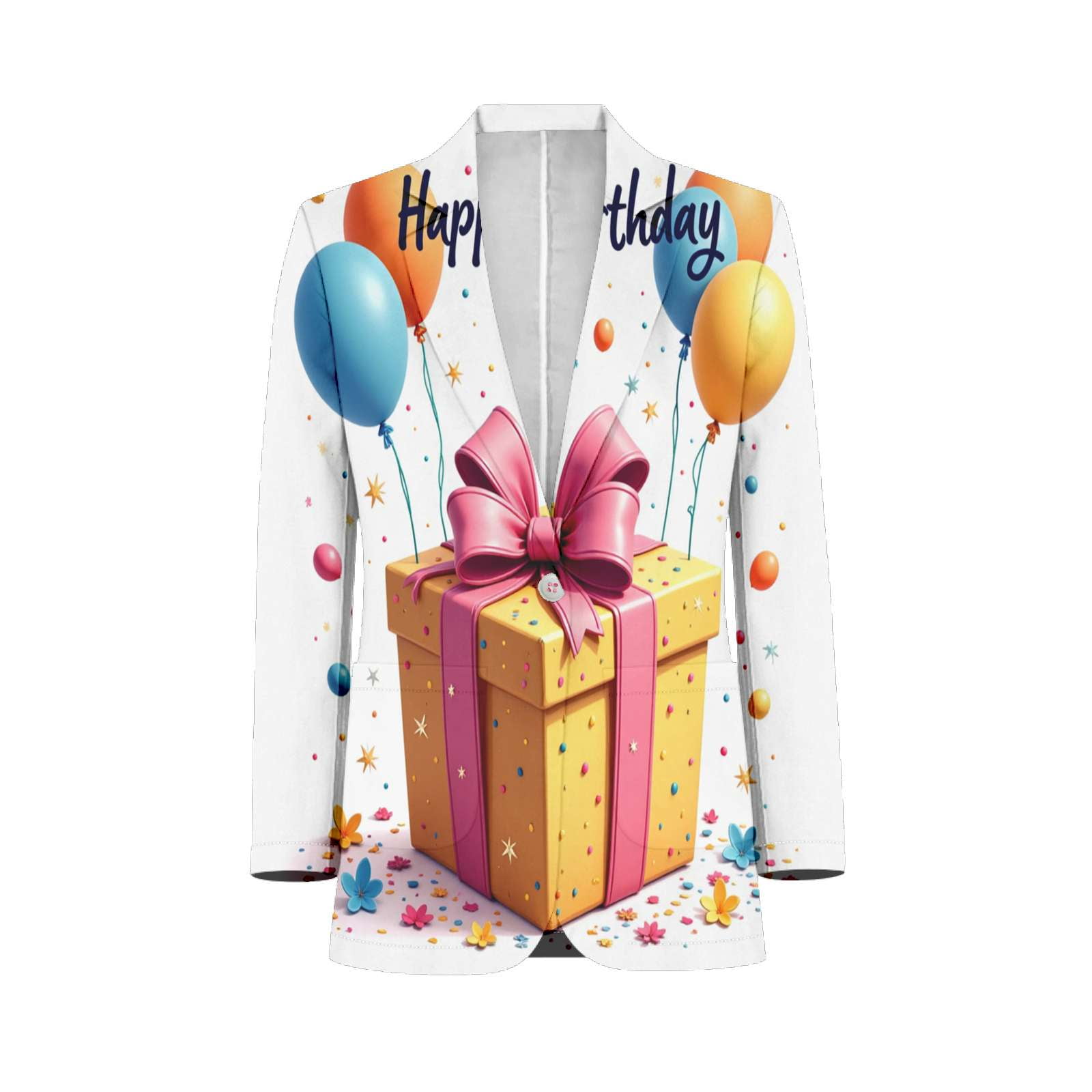 Birthday Gift With Balloons And Decorations Mens Suits Shawl Collar ...