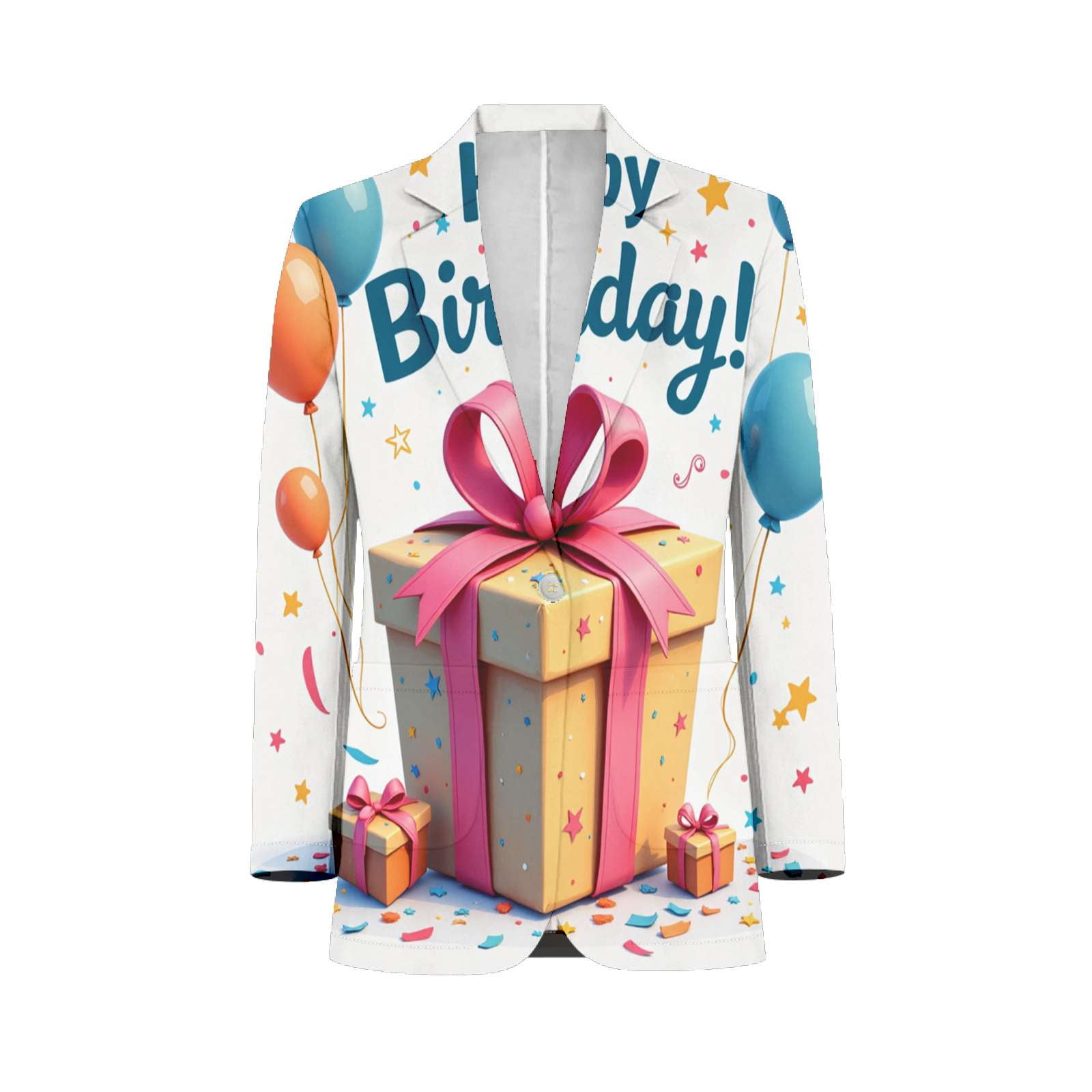 Birthday Gift With Balloons And Stars Customized Men's Suits full man ...