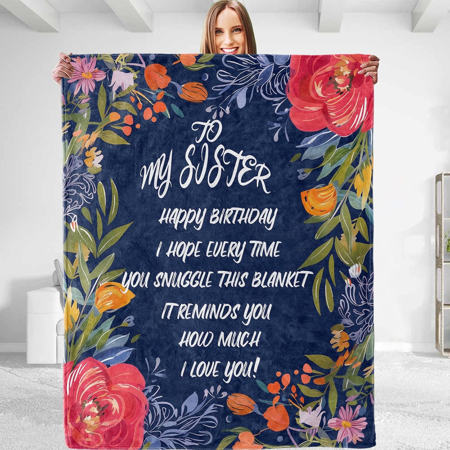 Birthday Gift for Women Girls Funny Cozy Throw Blanket for Birthday ...