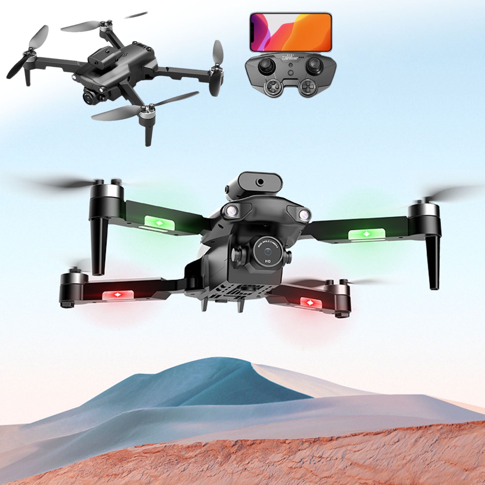 Birthday Gifts for Boys Age 8-12, Remote Control Drone, S90 Folding ...