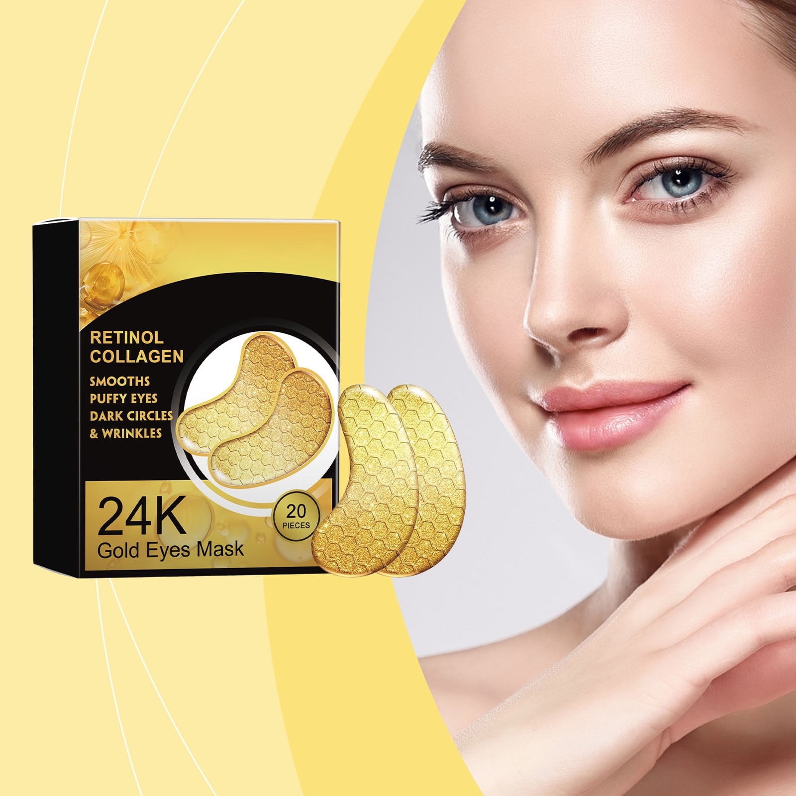 Birthday Gifts For Men 20 Pairs Of Ageing Golden Eye Pads Collagen ...