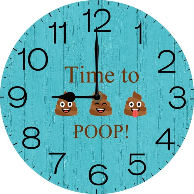 Birthday Gifts for Husband, Time To Poop Clock, Funny Poop Clock, Poop ...