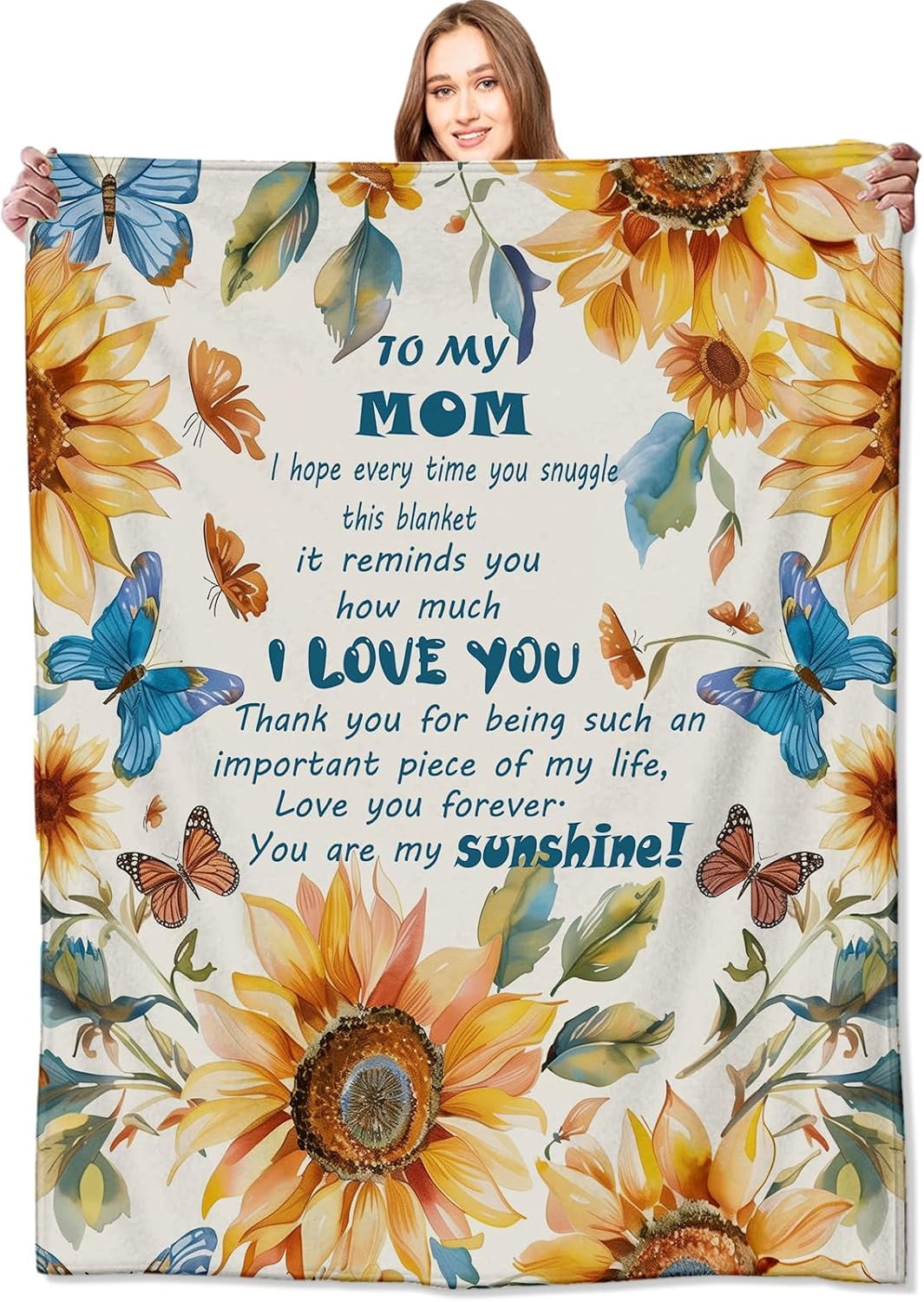 Birthday Gifts for My Mom Blankets from Daughter,Unique Best Gift ...