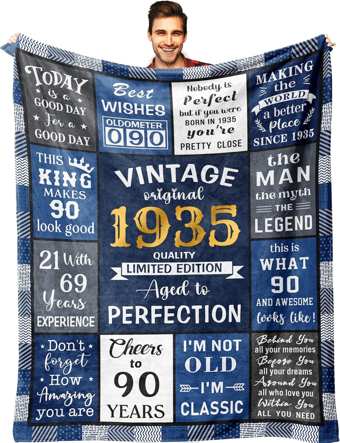 Birthday Gifts Throw Blanket for Men, Best Gifts for Man, Birthday ...