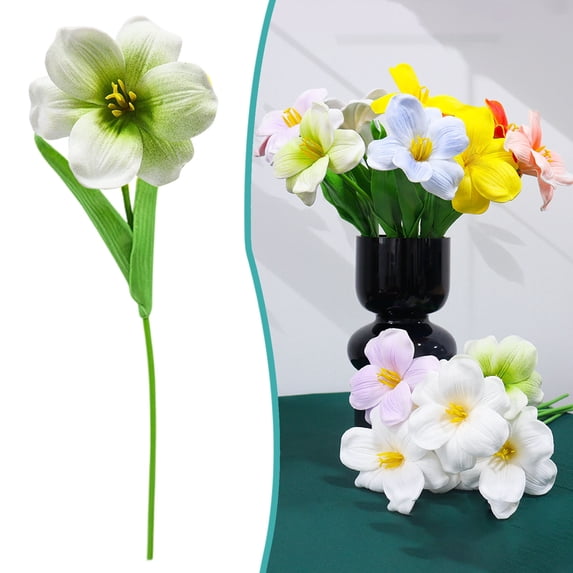 Birthday Gifts for Women 1pc Green Flowers PU Real Touch Flowers Womens ...