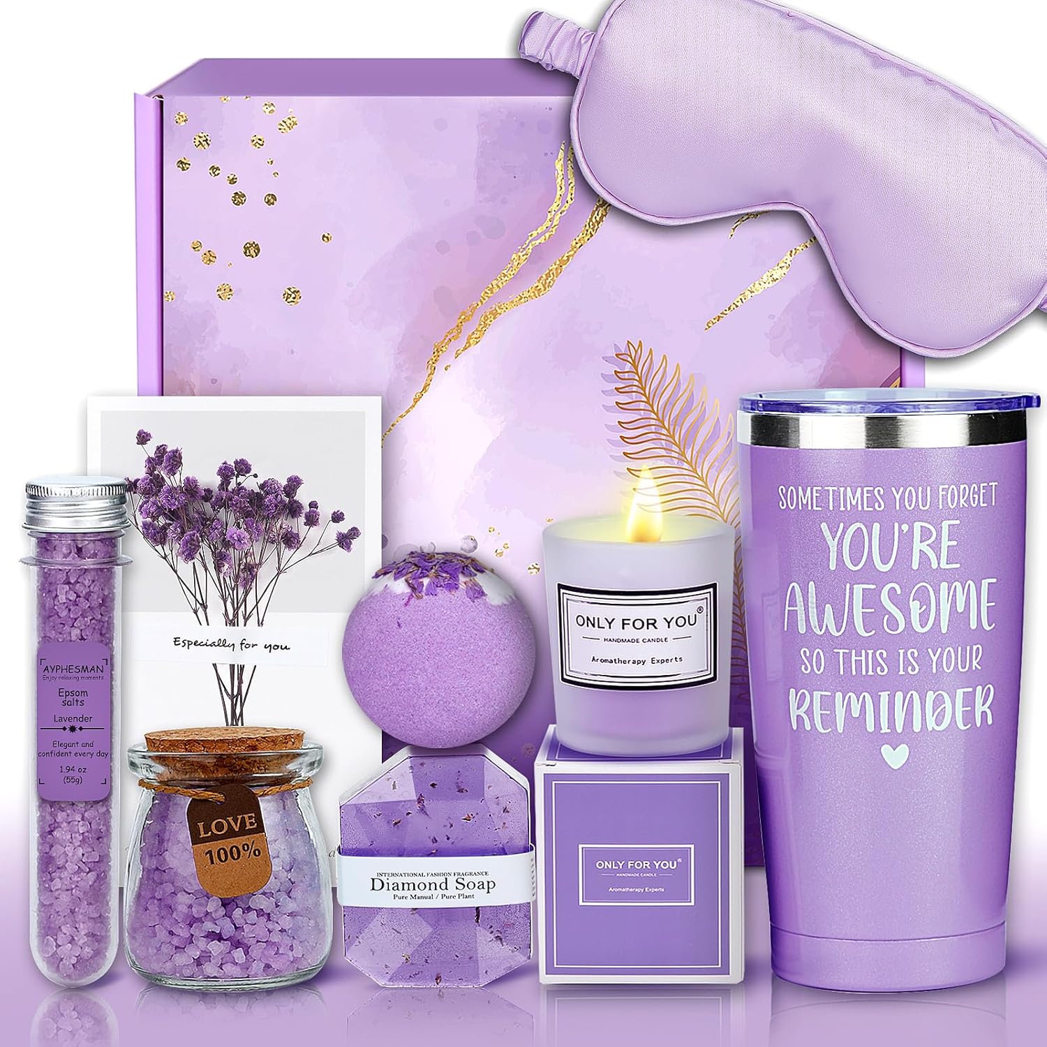 Birthday Gifts for Women, Relaxing Spa Gift Baskets for Women, Self ...