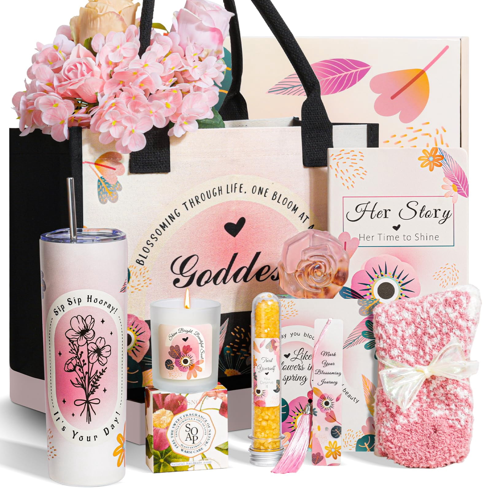 Birthday Gifts for Women,Self Care Gift,Blooming Goddess Style ...