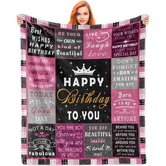 Birthday Gifts for Women Blanket, Unique Gift Ideas for Her, Mom, Wife ...