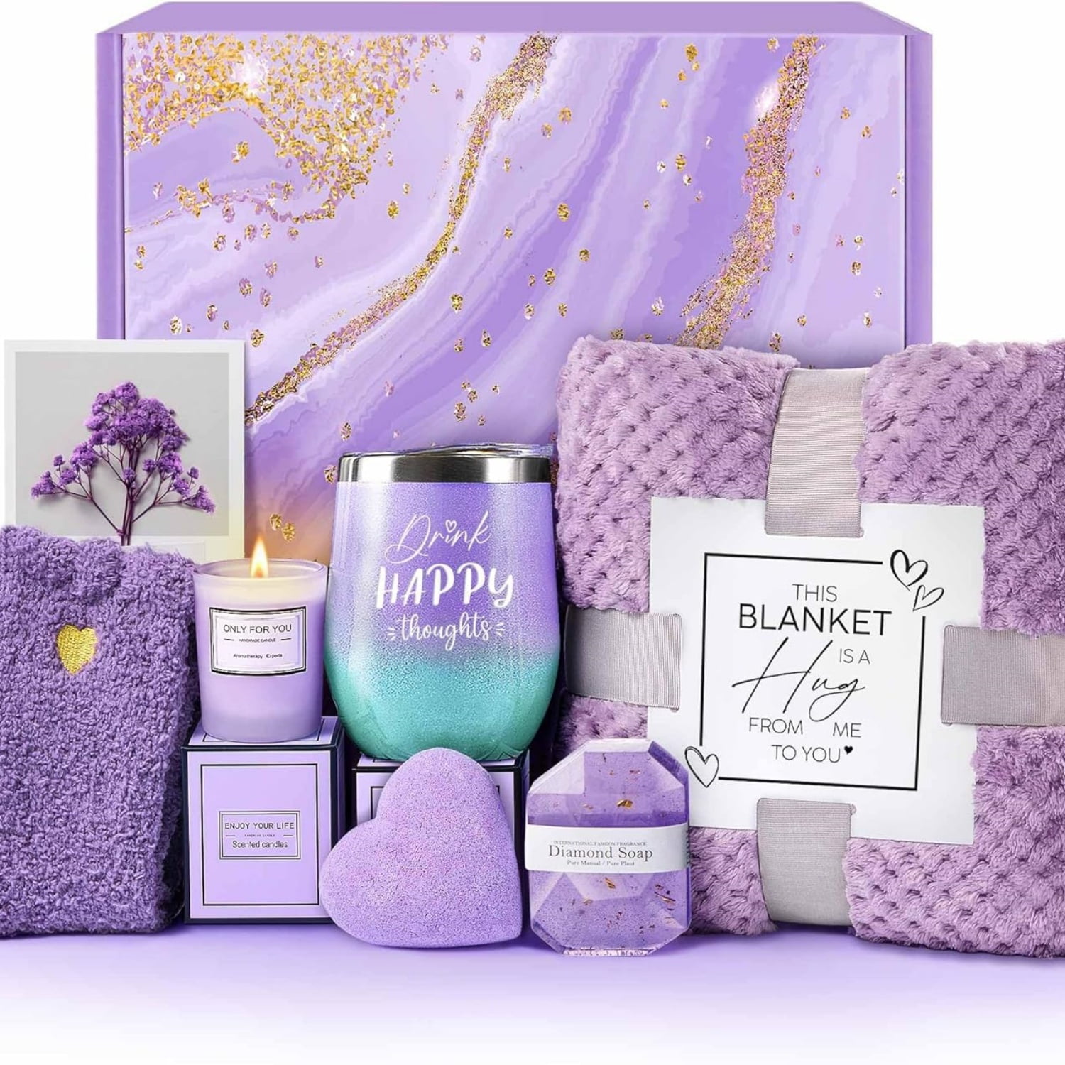 Birthday Gifts for Women, Self Care Get Well Soon Gifts, Lavender ...