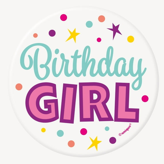 Birthday Girl Button, 1ct - Walmart.com
