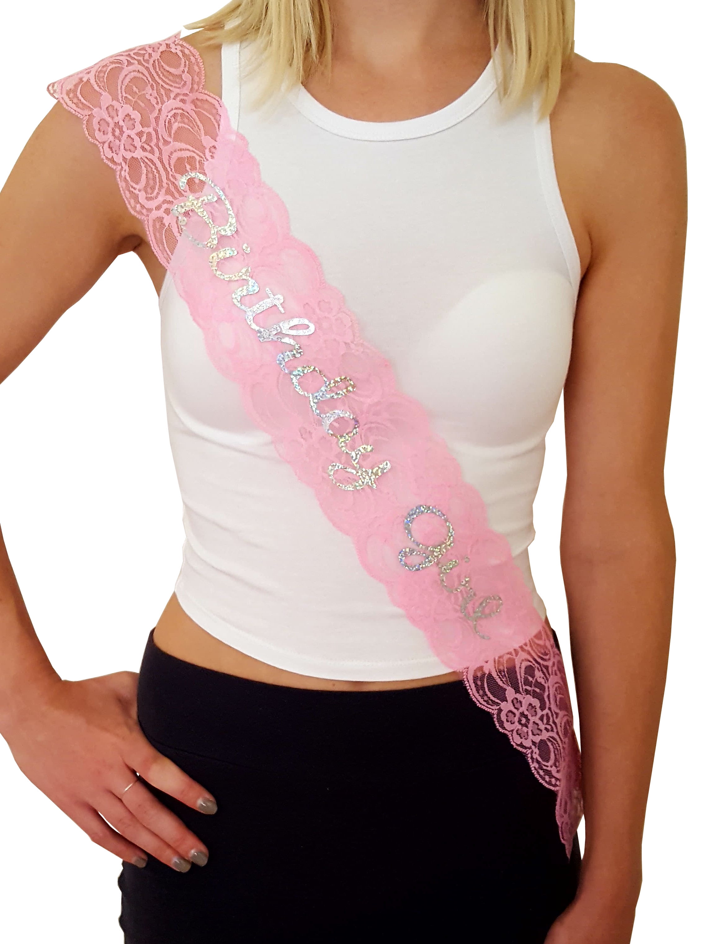 Birthday Girl Lace Sash: Great for Sweet 16, 18th, 21st, 30th, 40th ...