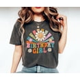 Birthday Girl Retro Floral Graphic Shirt, Rainbow Flower Celebration ...