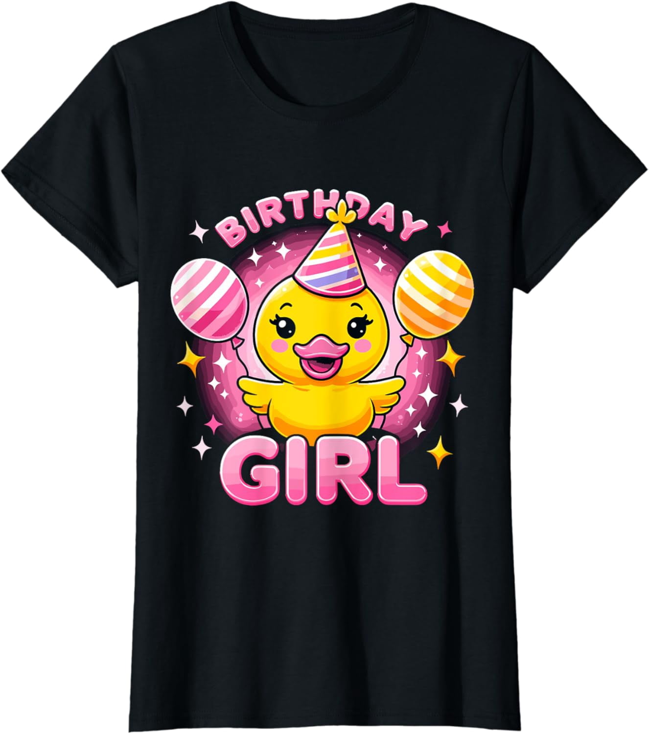 Birthday Girl Rubber Duck Birthday Party T-Shirt - Walmart.com
