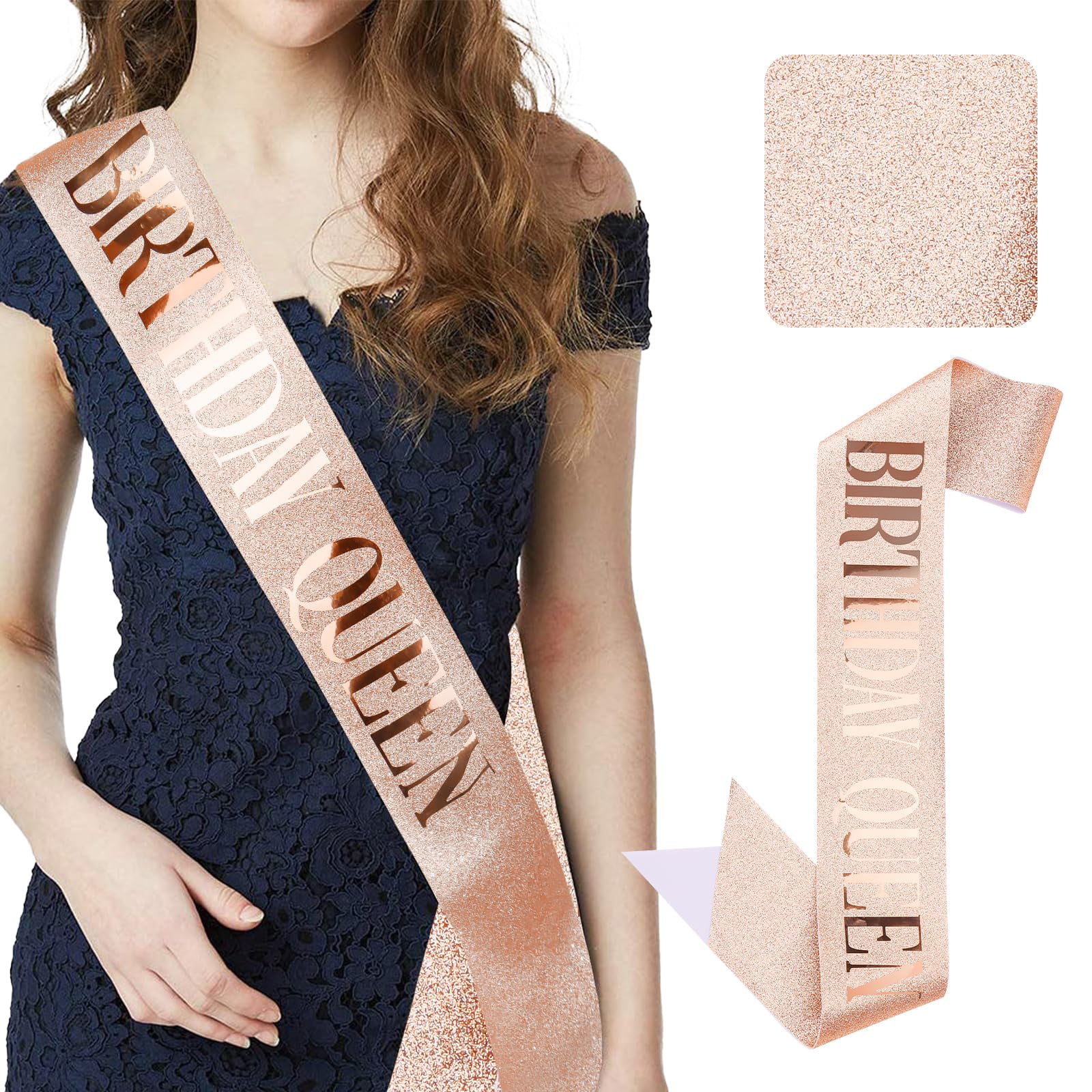 Birthday Girl Sash, Birthday Queen Sash for Women, Gifts Glitter Sash ...