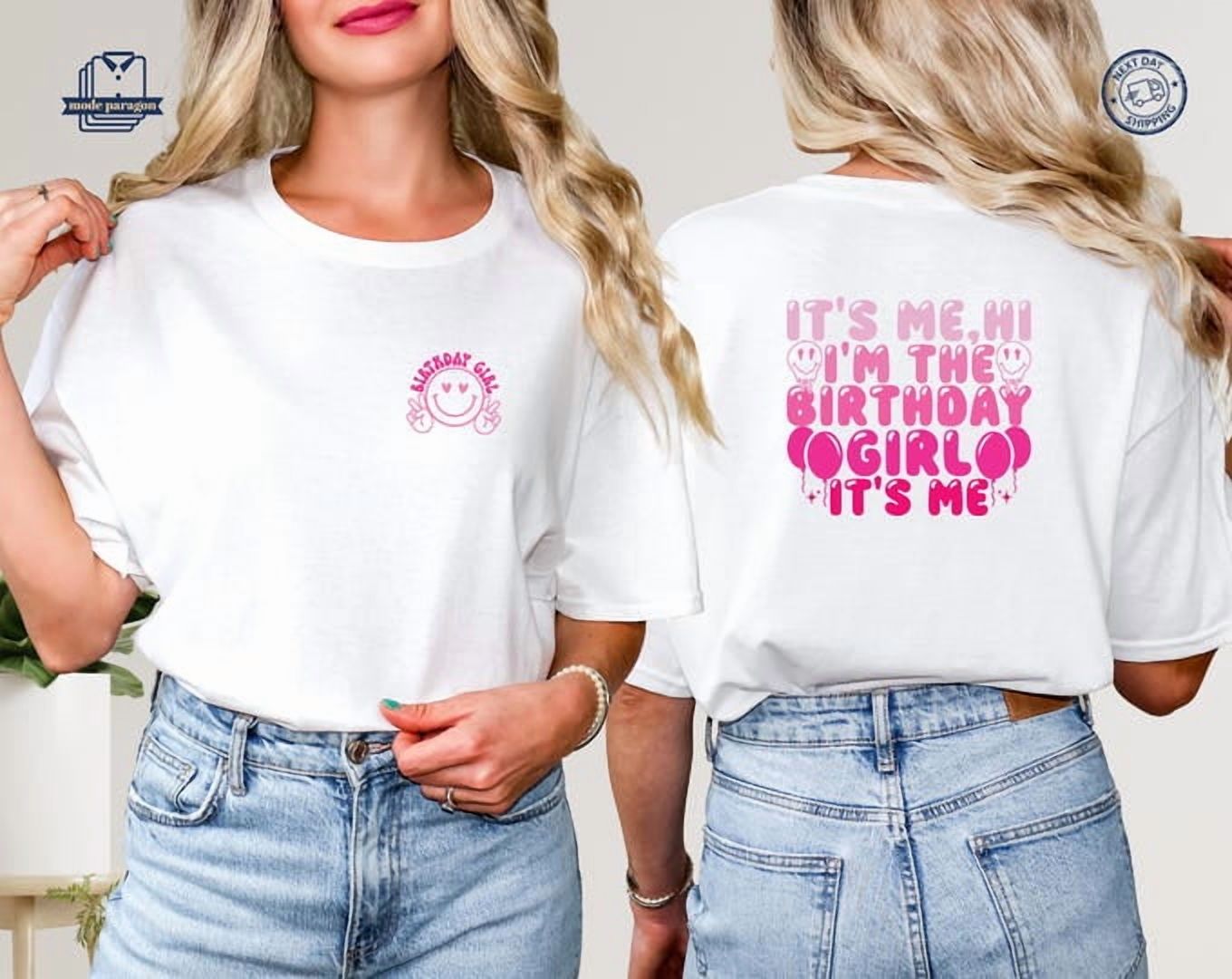 Birthday Girl Shirt, Birthday Party T-shirt, It's Me Hi I'm The ...