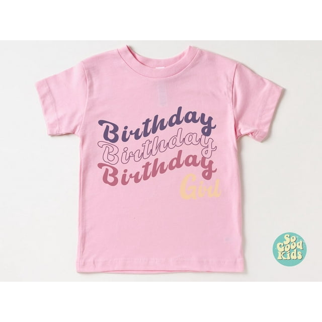 Birthday Girl Shirt, Toddler Birthday Party Shirt, Kids Birthday, First, Second, Third, Fourth ...