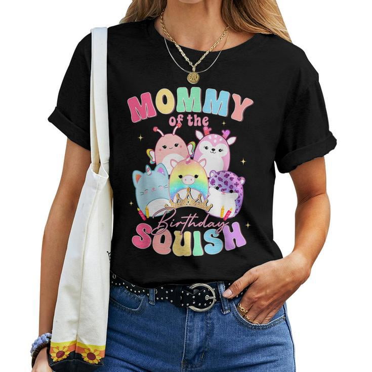 Birthday Girl Squish Squad Mallow T-Shirt, Cute Birthday Party Tee for ...