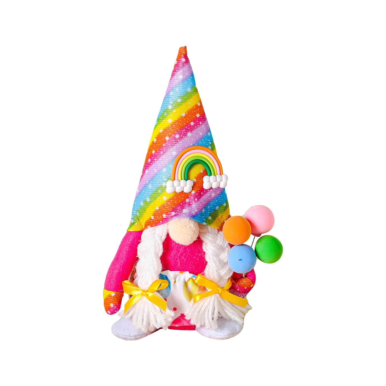 Birthday Gnome Gifts Happy Birthday Decorations Rainbow Handmade Plush ...
