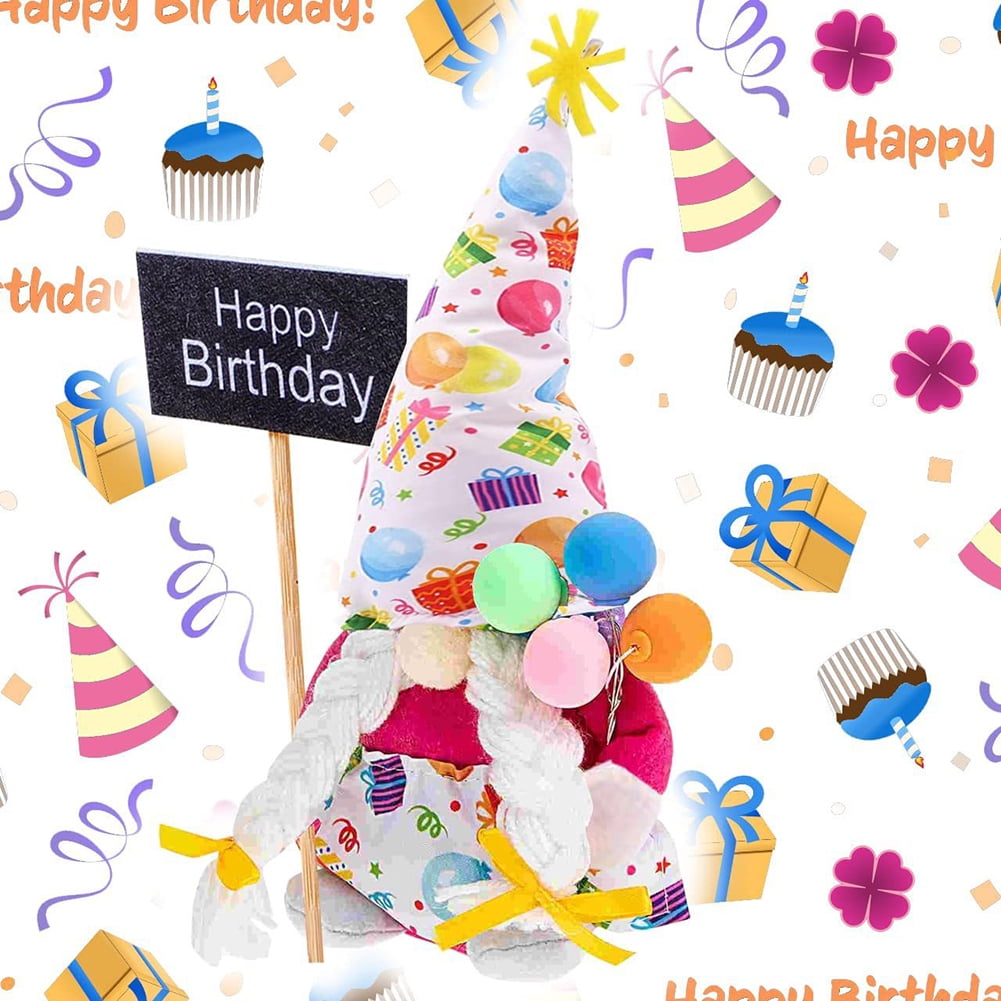 Birthday Gnomes Farmhouse Happy Birthday Tomte Plush Birthday Gifts ...