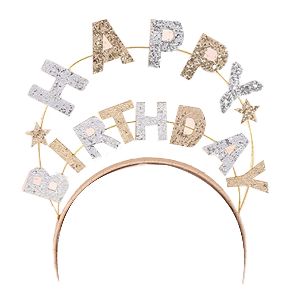 Birthday Hair Hoop Happy Birthday Headband Headpiece Birthday Party ...
