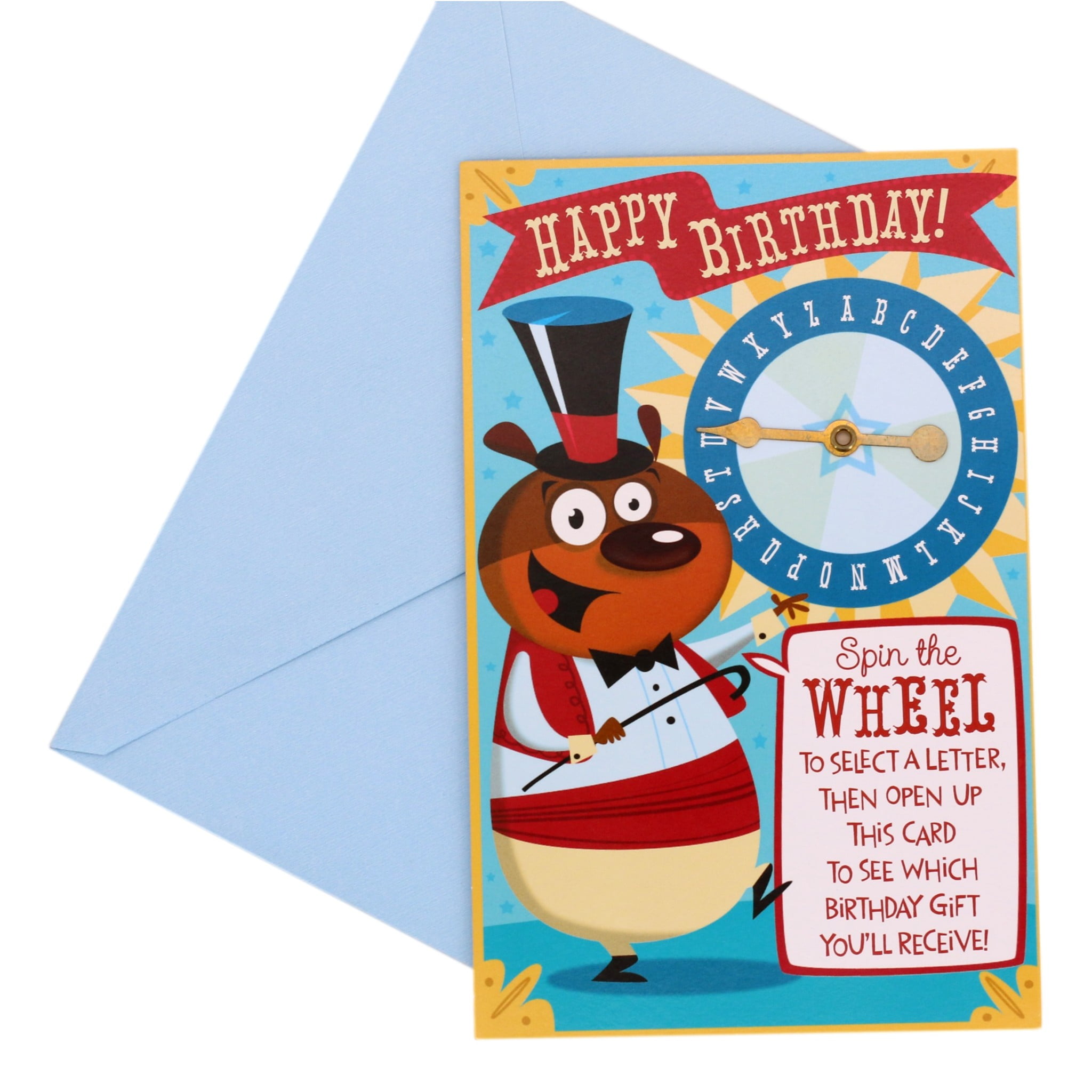 Birthday: Happy Birthday Spin the Wheel to select a letter, then open ...