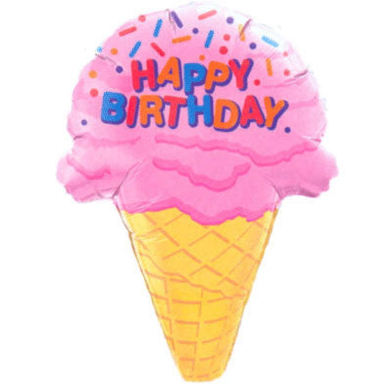 Birthday Ice Cream Cone Shape - Walmart.com