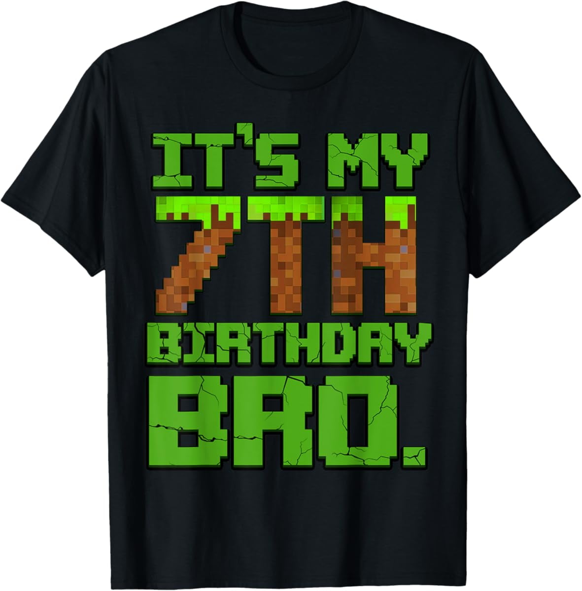 Birthday It'S My 7Th Birthday Gamer Pixel Number Unisex Men Women T ...