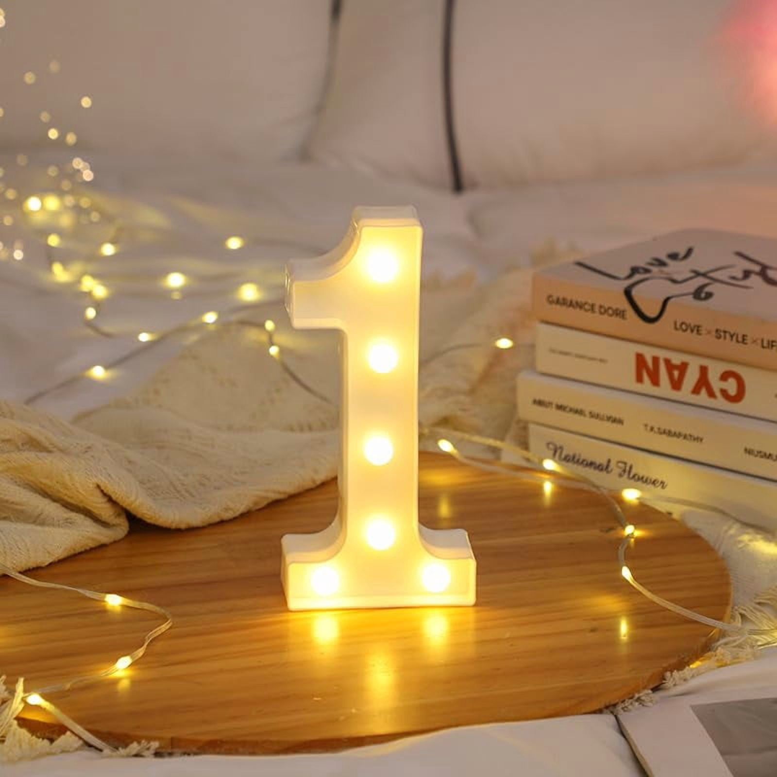 Birthday Letter Light-Light Up Letters-Battery Powered Light Up Letters ...